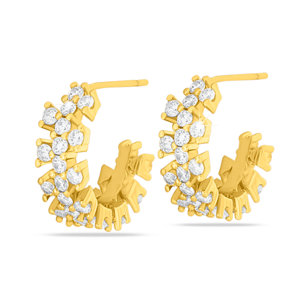 Orecchini anallergici Multizirconi Gold